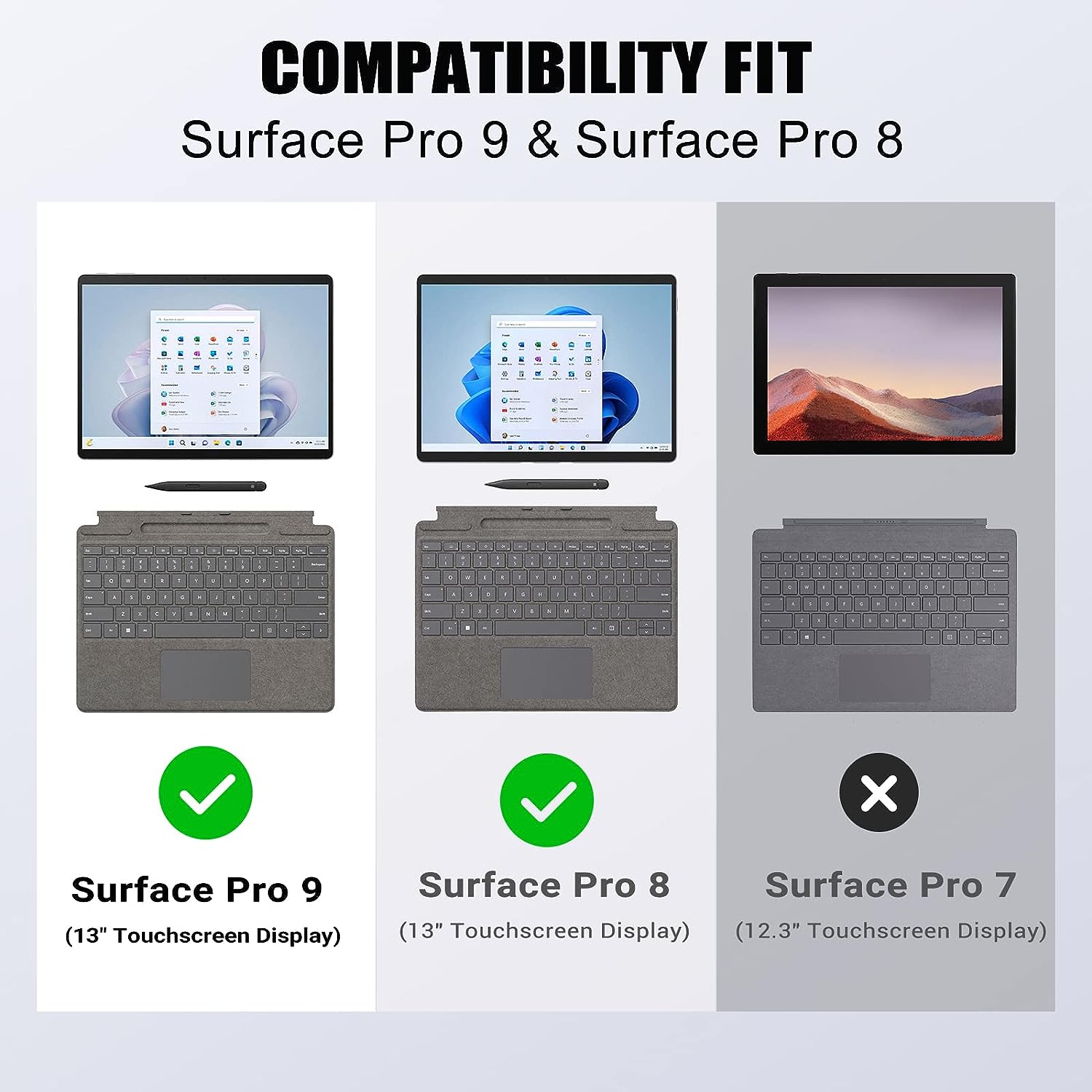 MoKo Microsoft Surface Pro 9 Çok Açılı Kılıf 86752