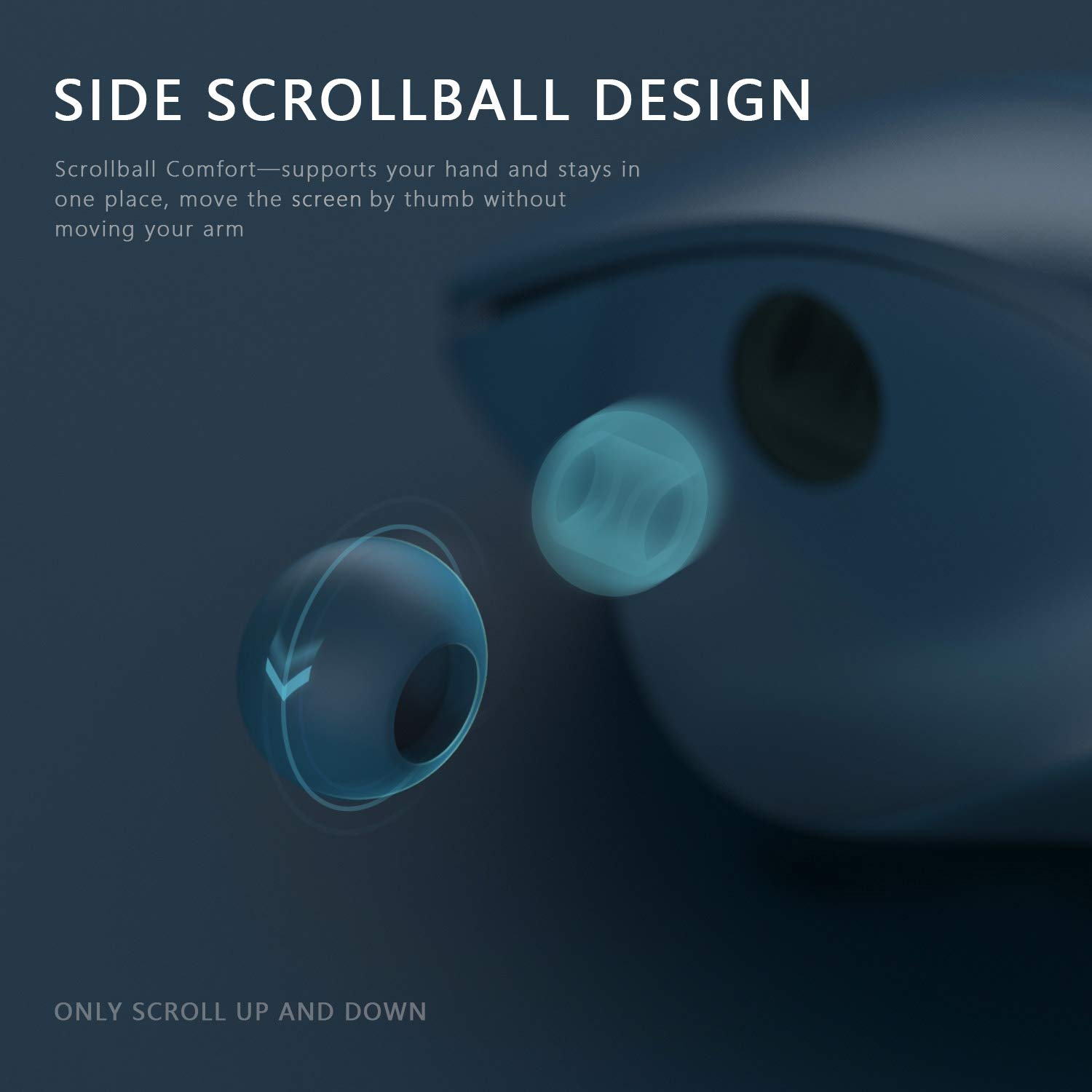 Jelly Comb Wireless Scrollball Ergonomik Mouse 10980
