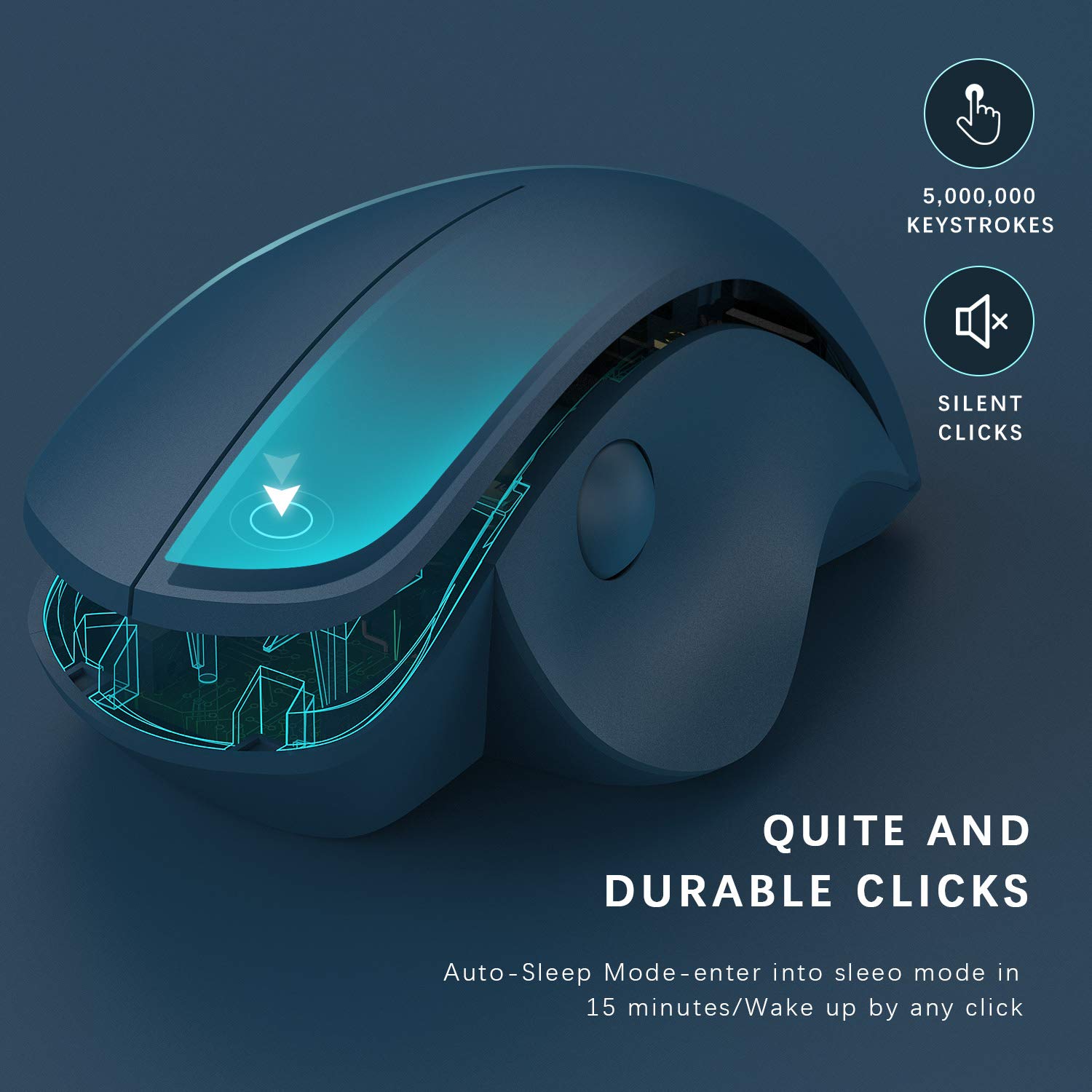 Jelly Comb Wireless Scrollball Ergonomik Mouse 10980