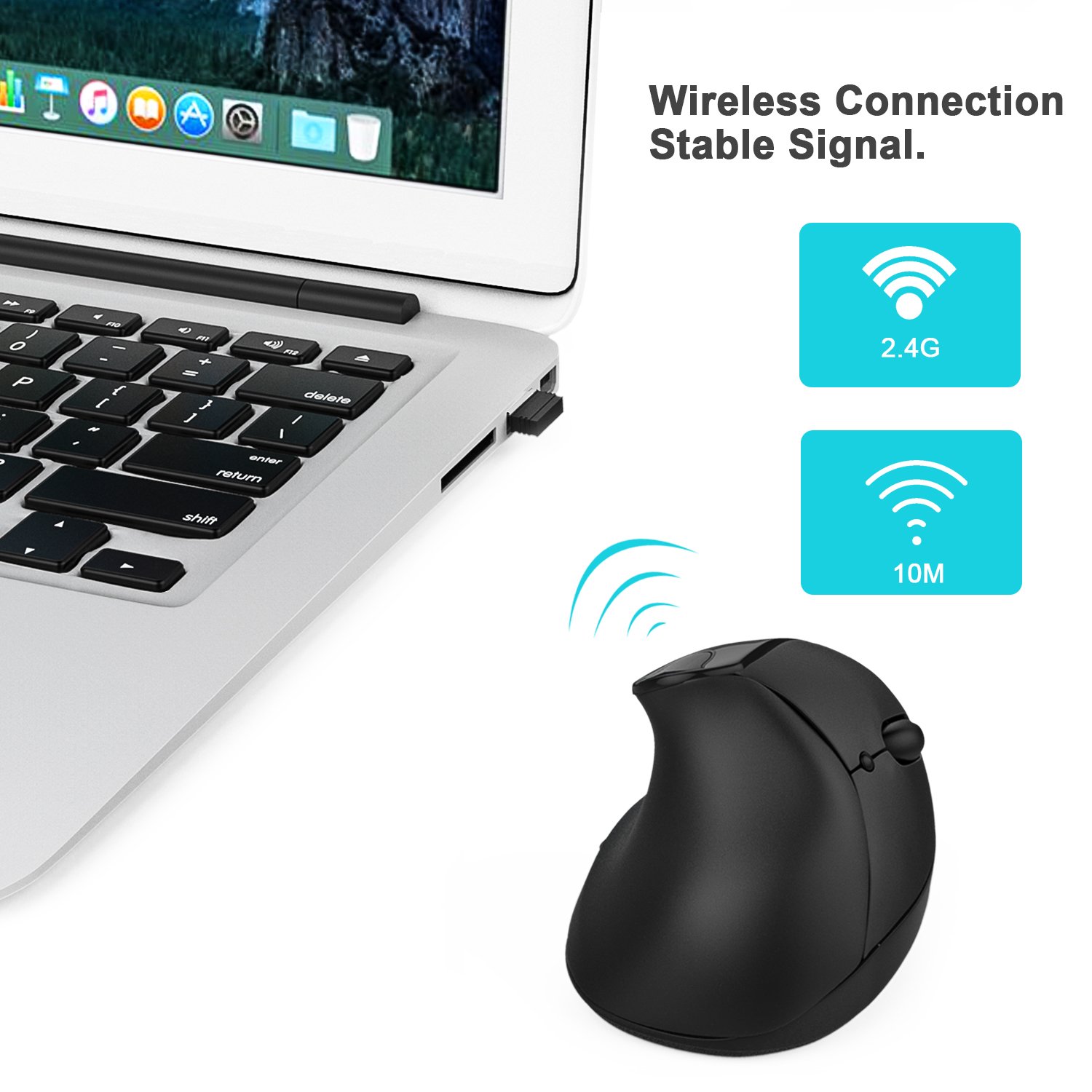 MoKo Wireless Ergonomik Mouse 10964