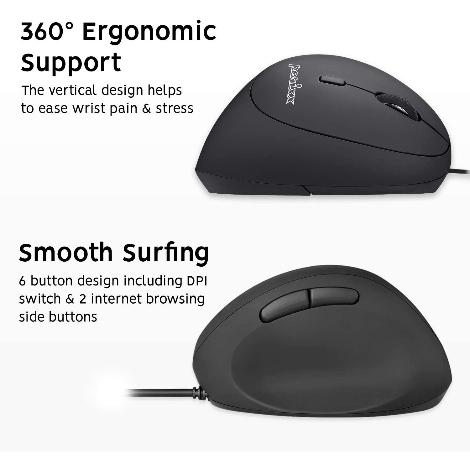 Perixx PERIMICE-519 Kablolu Ergonomik Vertical(Dikey) Mouse 42328