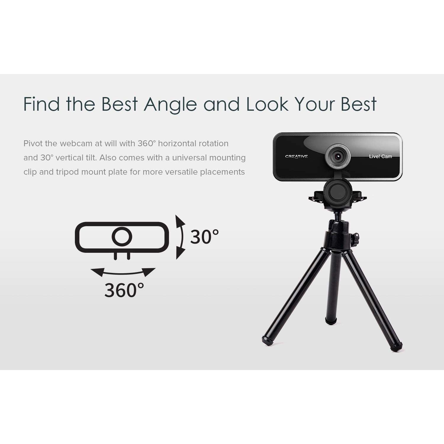 Creative USB 1080p Full HD Webcam 45365