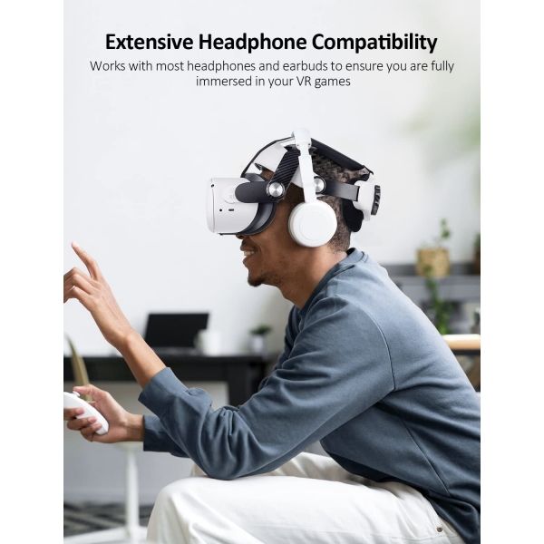 NexiGo Oculus Quest 2 Uyumlu Kafa Kayışlı VR Gözlük 86558