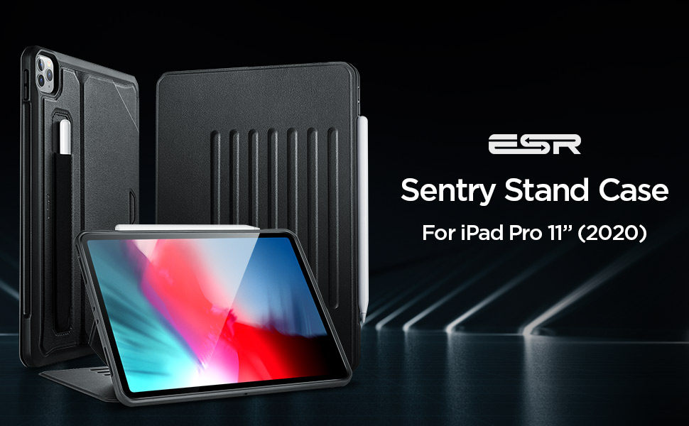 ESR iPad Pro Sentry Standlı ve Kalem Bölmeli Kılıf (11 inç)(2.Nesil) 32252