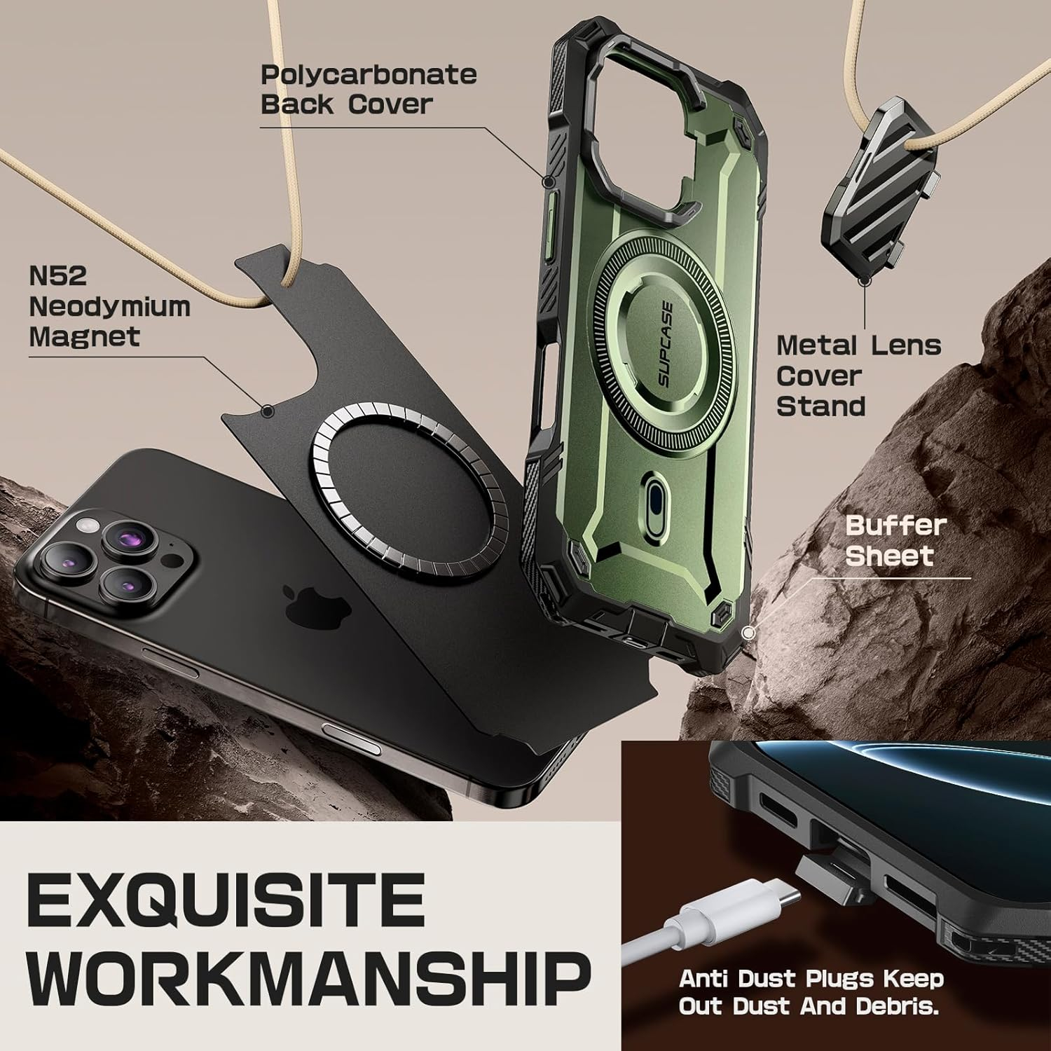 SUPCASE Apple iPhone 16 Pro Max UB Mag XT Kılıf 92891