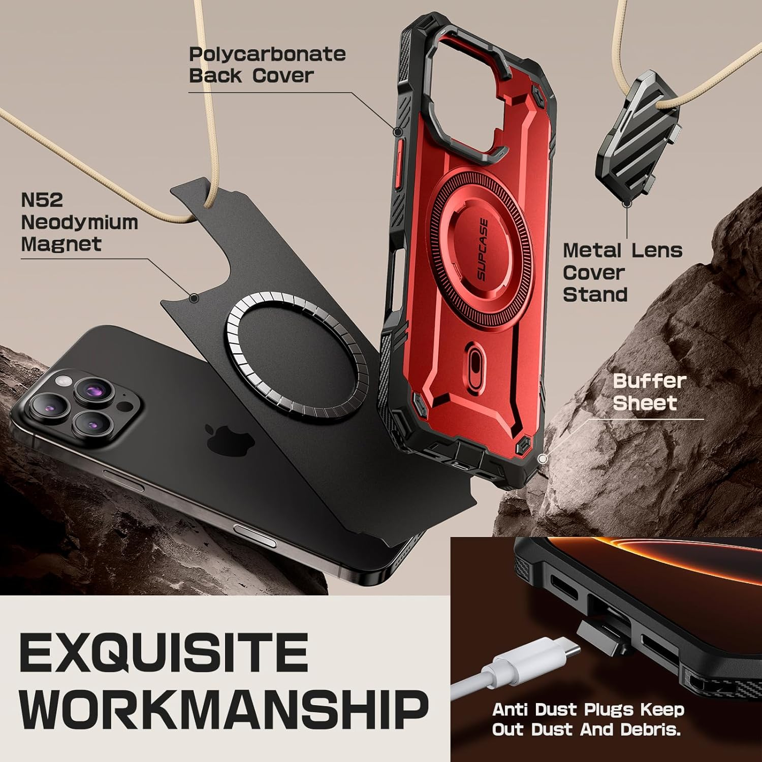 SUPCASE Apple iPhone 16 Pro Max UB Mag XT Kılıf 92891