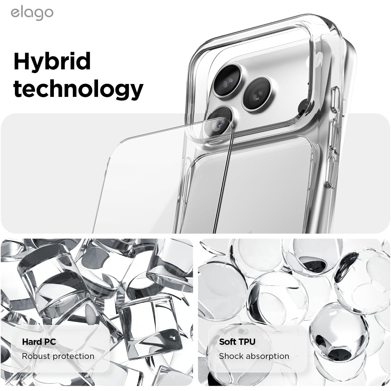 elago Apple iPhone 17 Pro Max Şeffaf Kılıf 97147