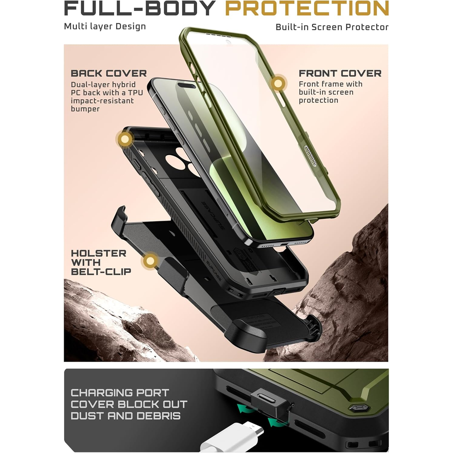 SUPCASE Apple iPhone 17 Pro Max UBP Kılıf 97234