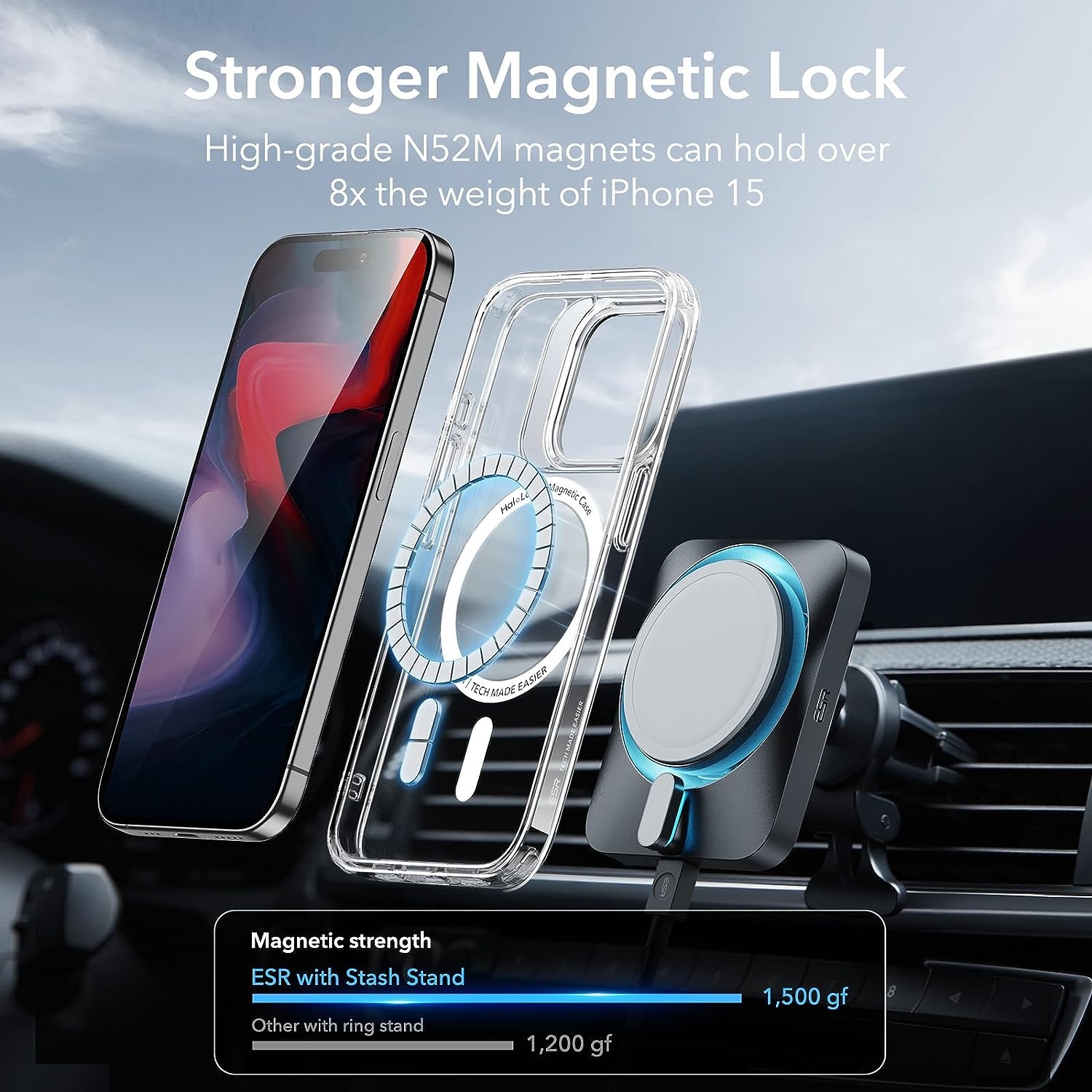 ESR Apple iPhone 15 Pro Standlı Kılıf(MIL-STD-810G) 87493