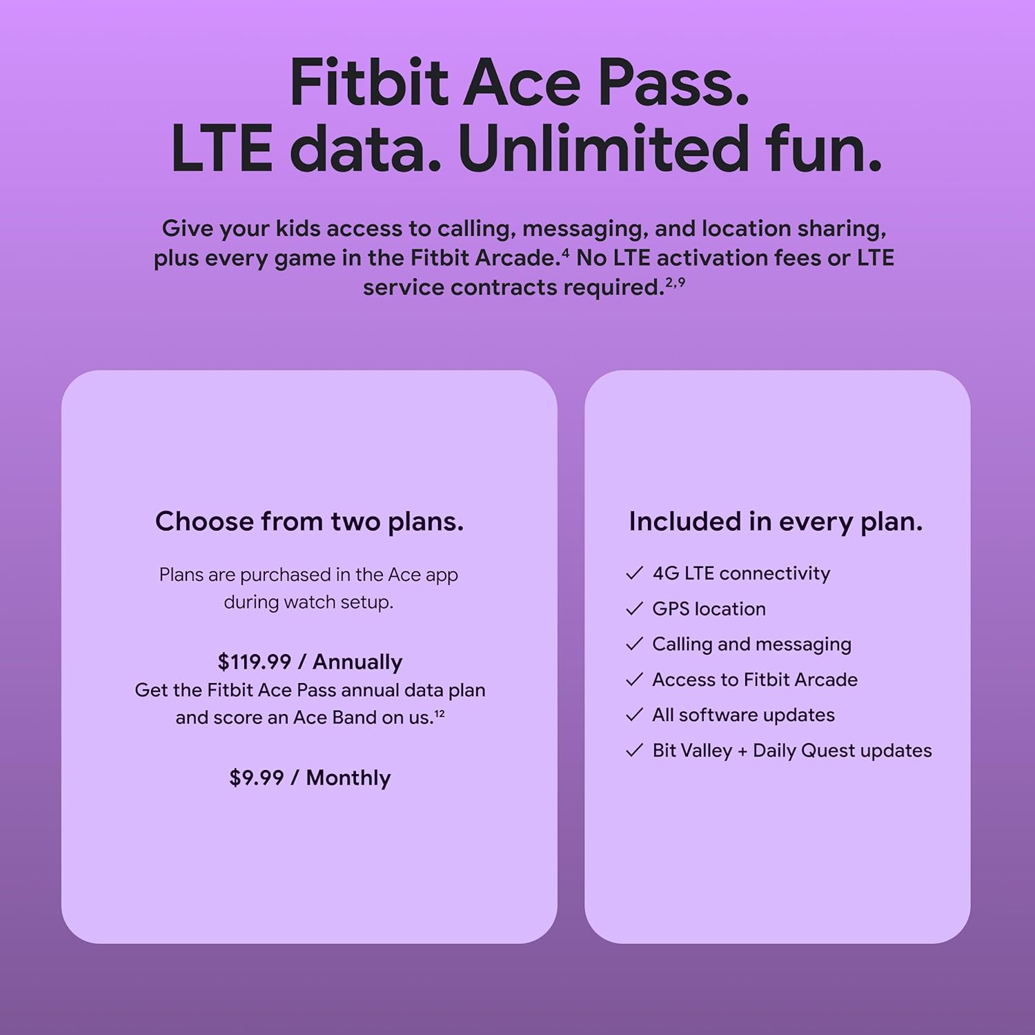 Google Fitbit Ace LTE Çocuklar İçin Akıllı Saat 91456