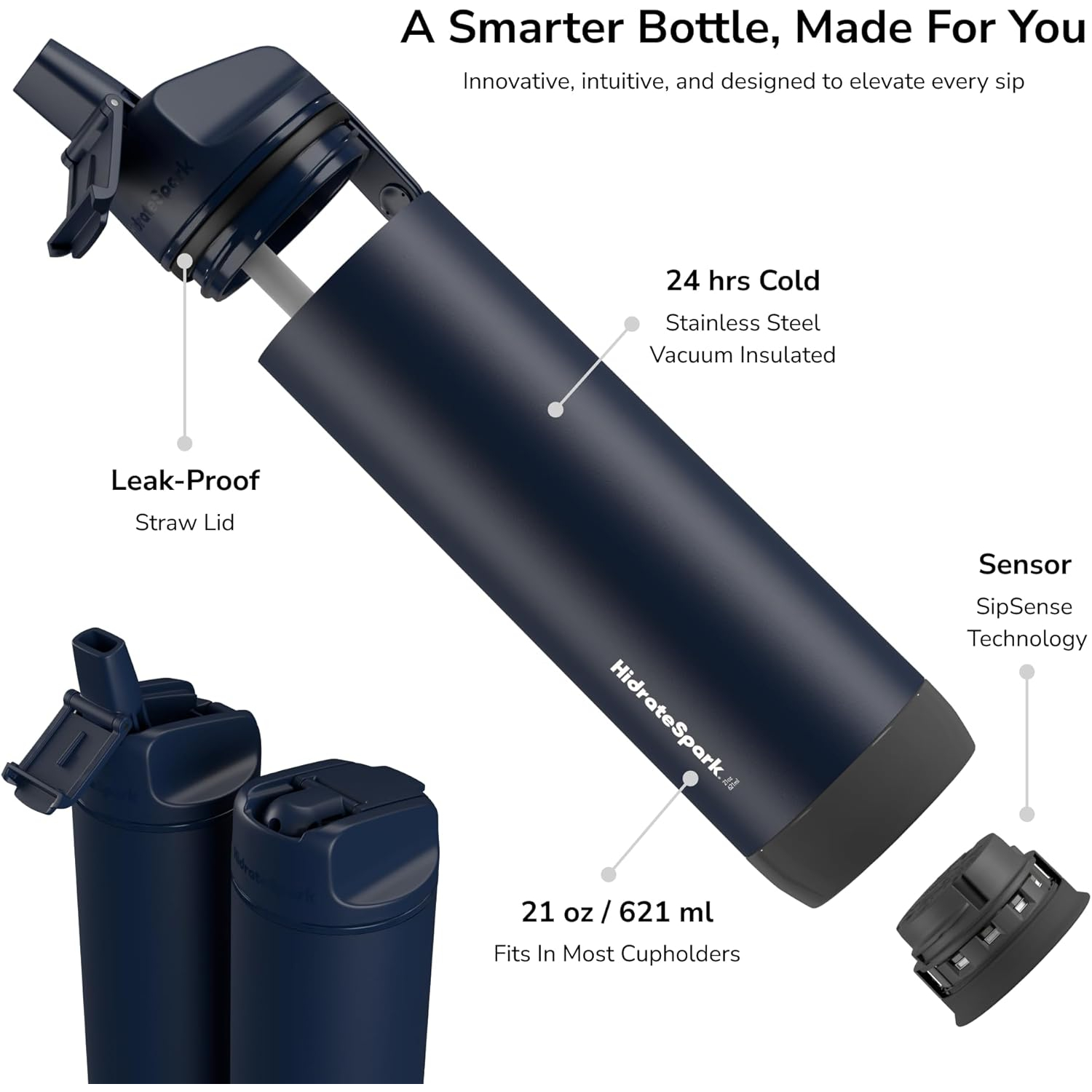 Hidrate Spark PRO Tritan Akıllı Su Şişesi (620 ml) 93798