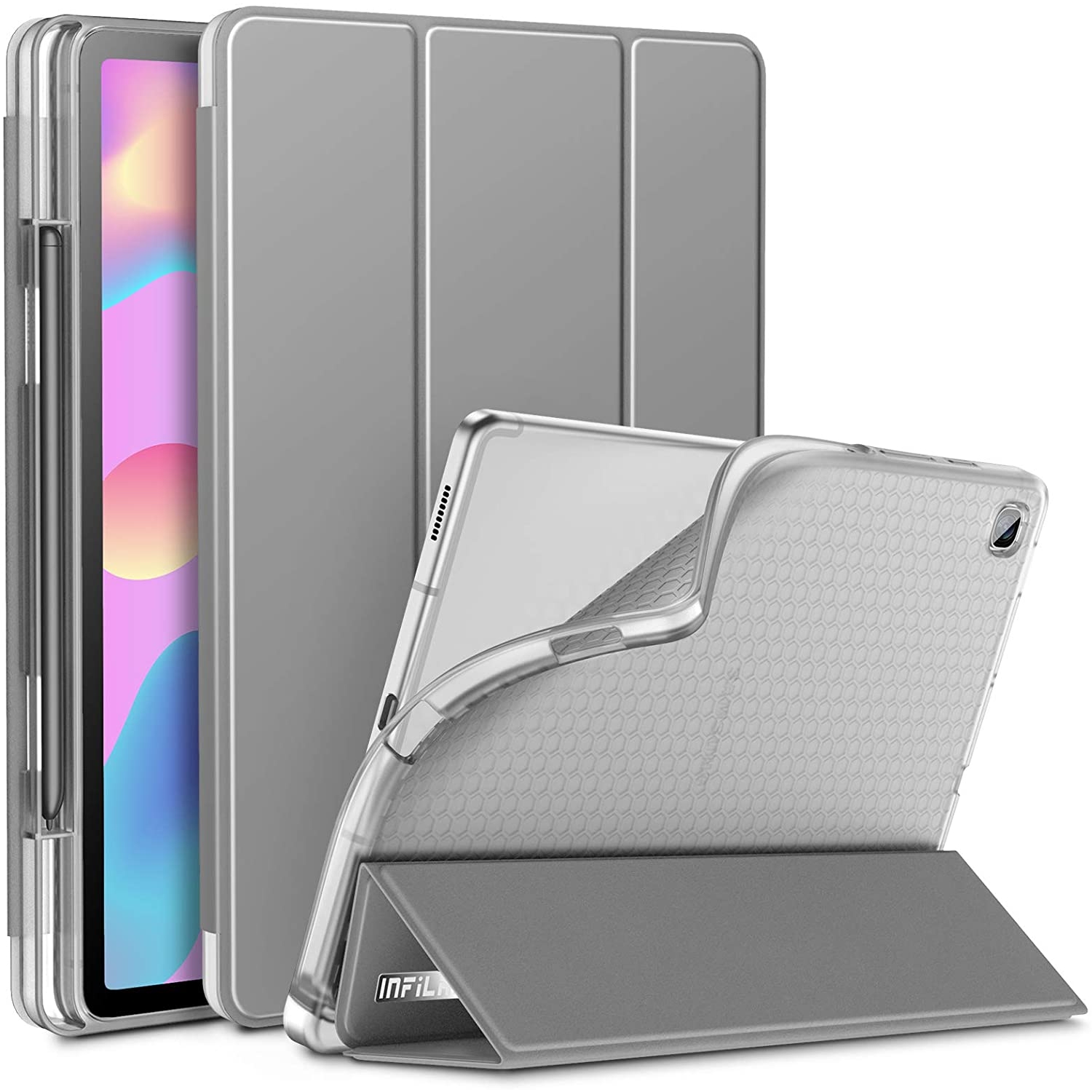 Infiland Galaxy Tab S6 Lite Kalem Bölmeli Kılıf (10.4 inç) 37108