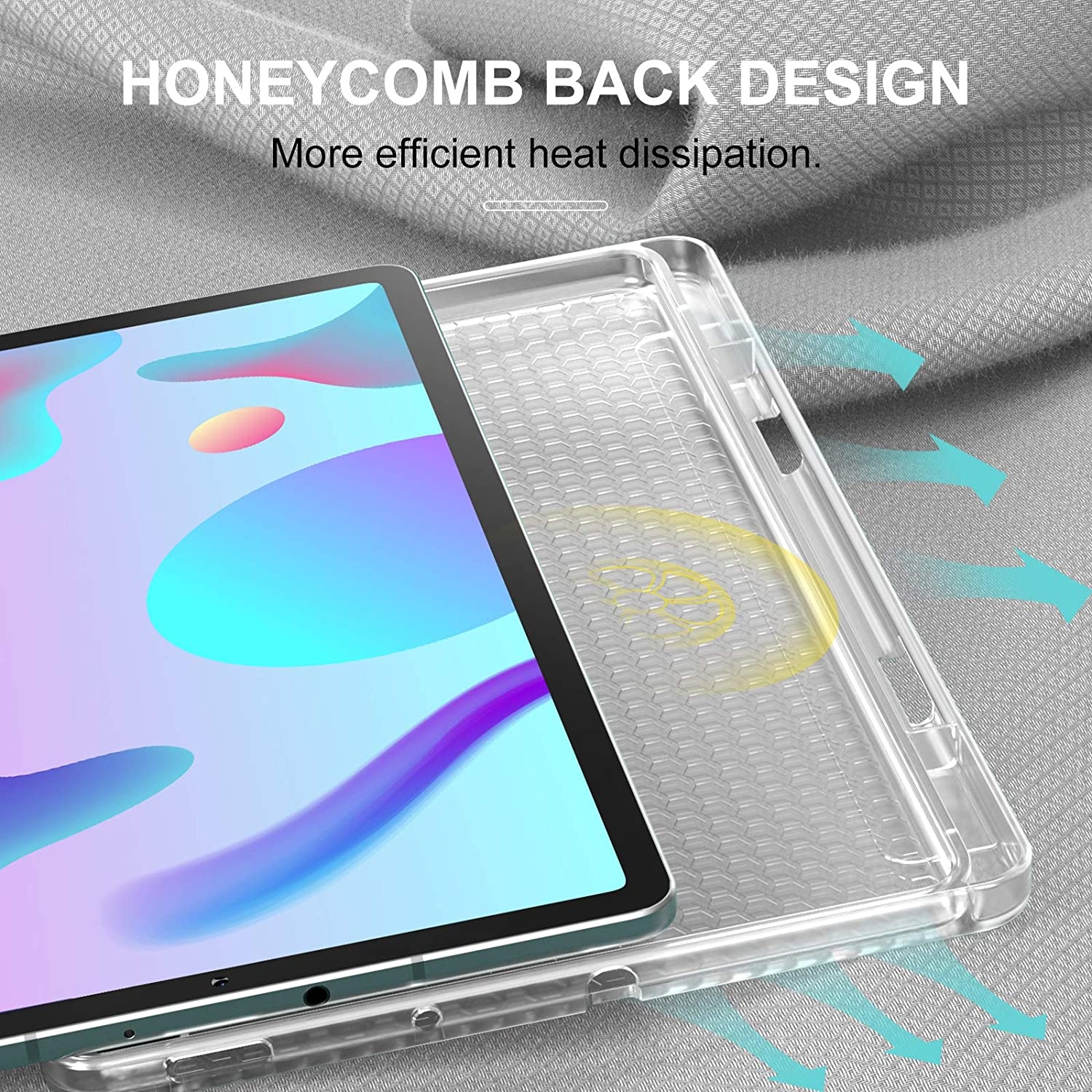 Infiland Galaxy Tab S6 Lite Kalem Bölmeli Kılıf (10.4 inç) 37108