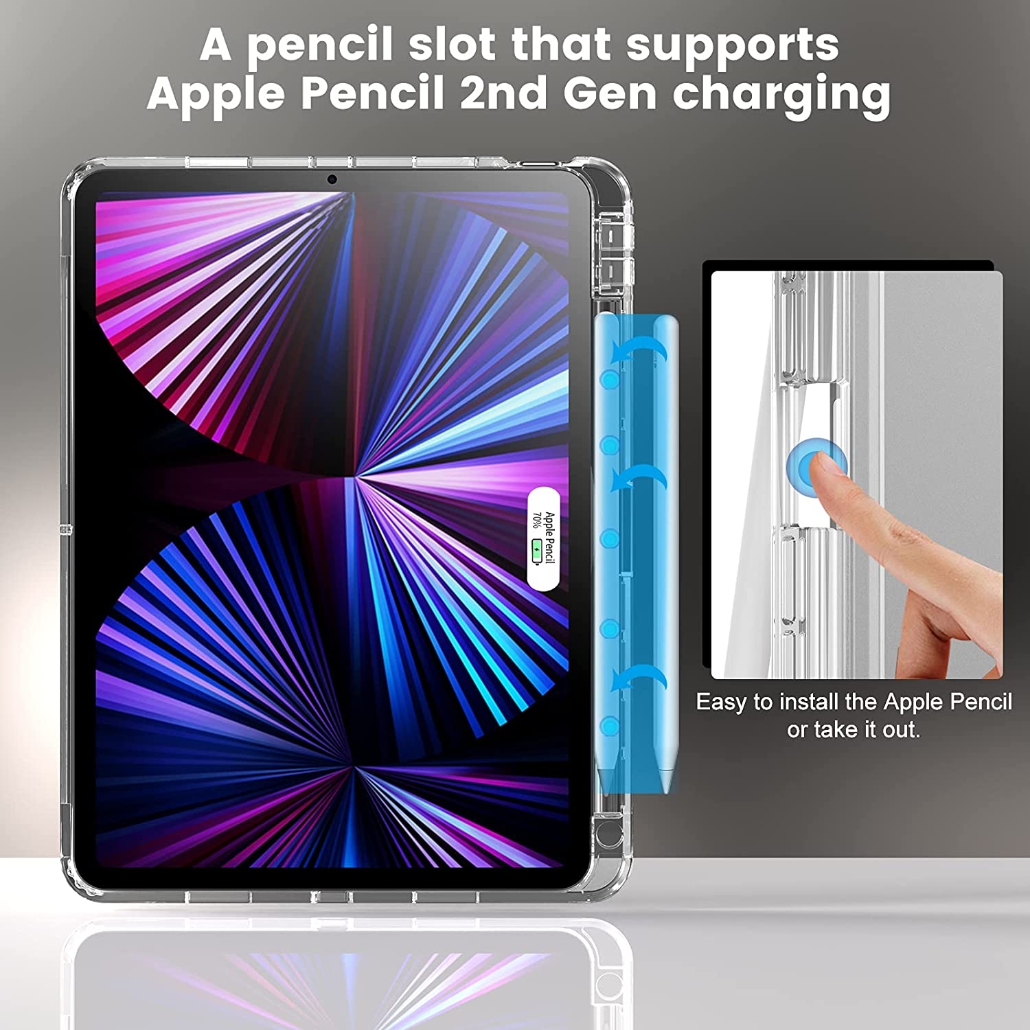 Infiland iPad Pro Kalem Bölmeli Kılıf (11 inç)(4.Nesil) 84565