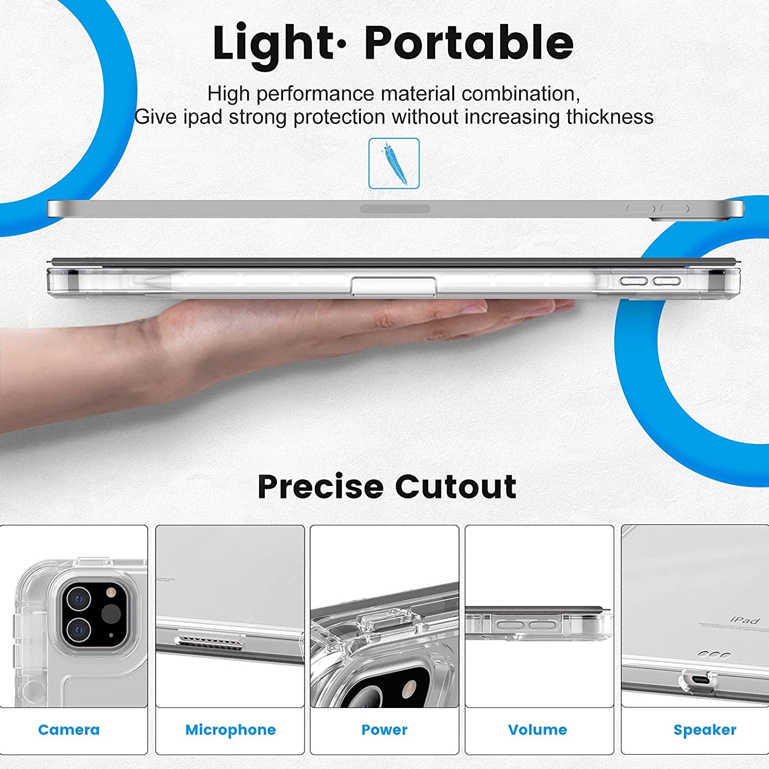 Infiland iPad Pro Kalem Bölmeli Kılıf (11 inç)(4.Nesil) 84565