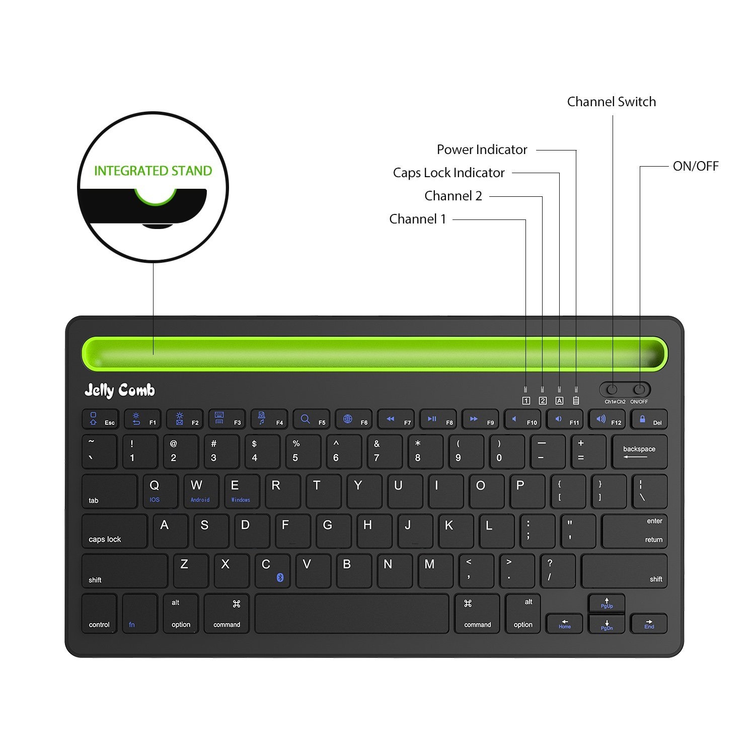 Jelly Comb Bluetooth Klavye 8028