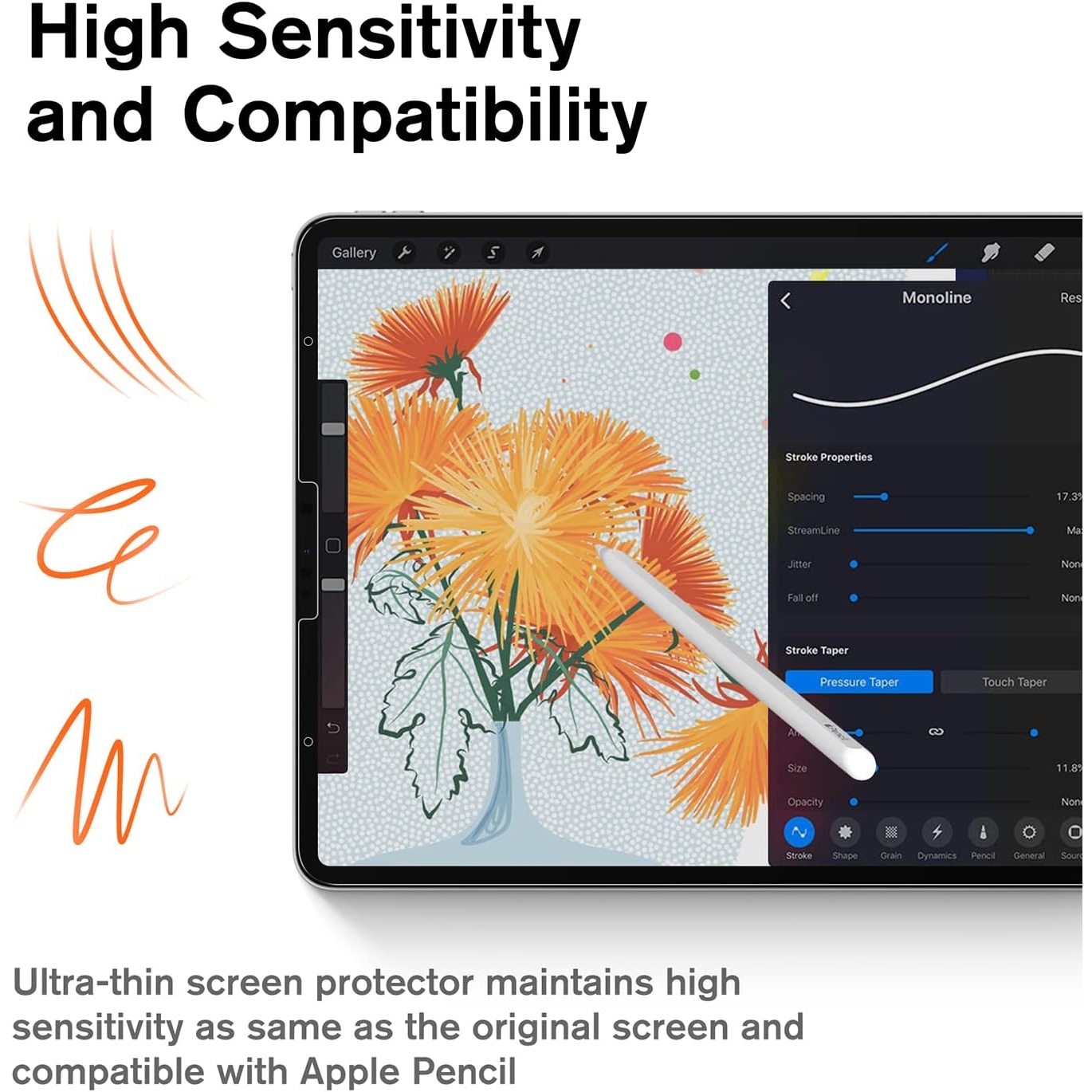 KCT Paperfeel Pro Serisi iPad Pro/Air Privacy Ekran Koruyucu (11 inç) 85072