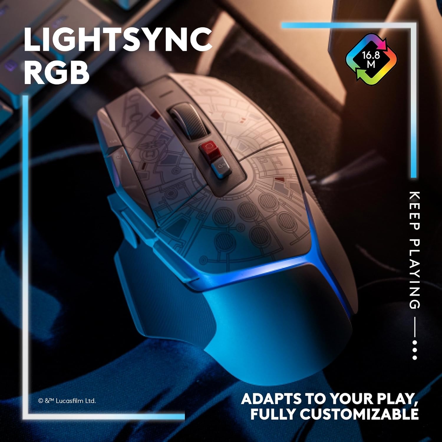 Logitech G502 X Plus Millenium Falcon Kablosuz Mouse 89068