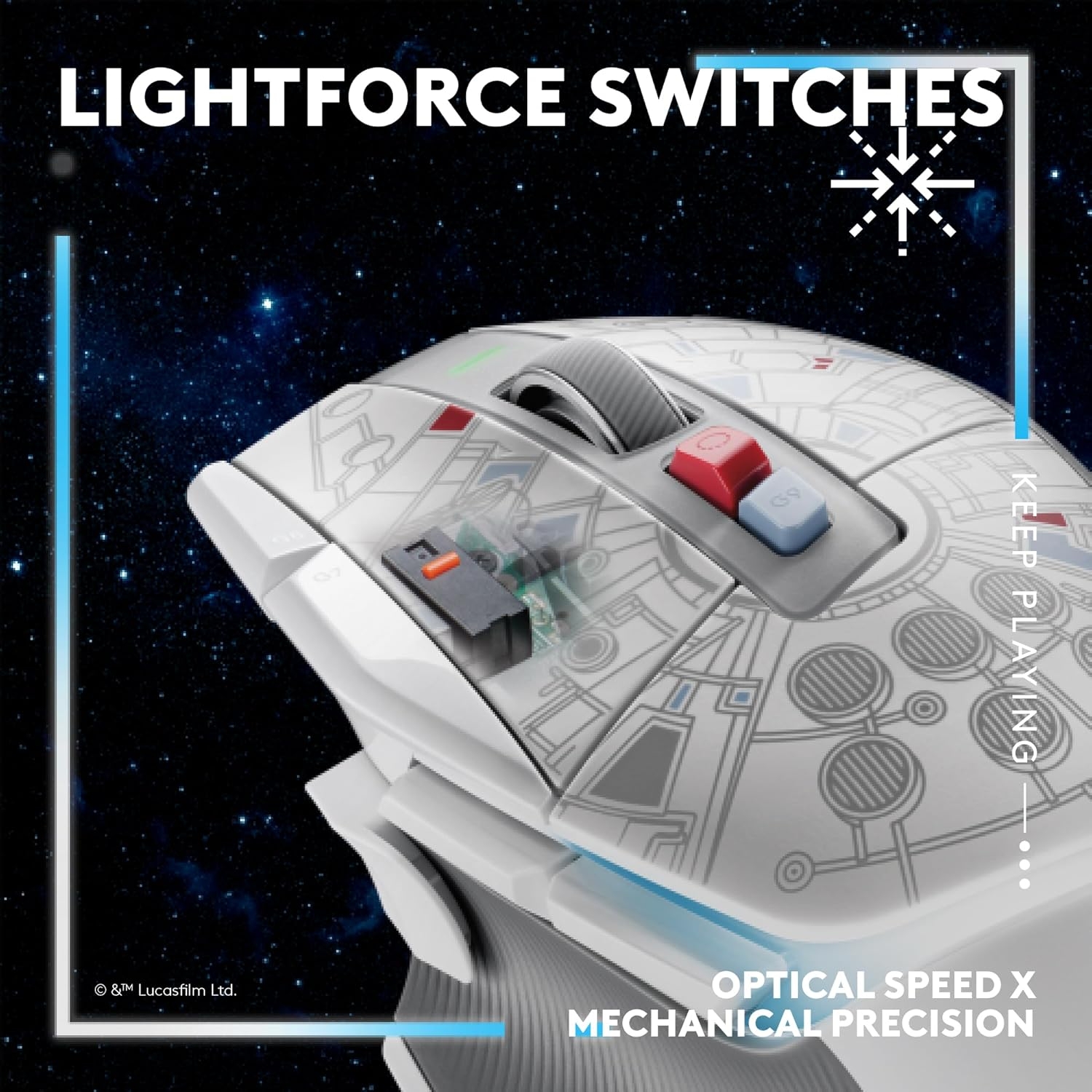 Logitech G502 X Plus Millenium Falcon Kablosuz Mouse 89068