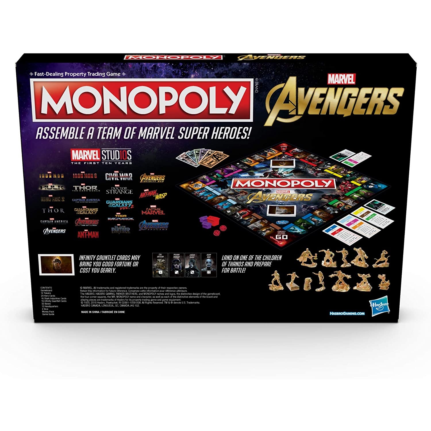 MONOPOLY Marvel Avengers Edition Kutu Oyunu 61870