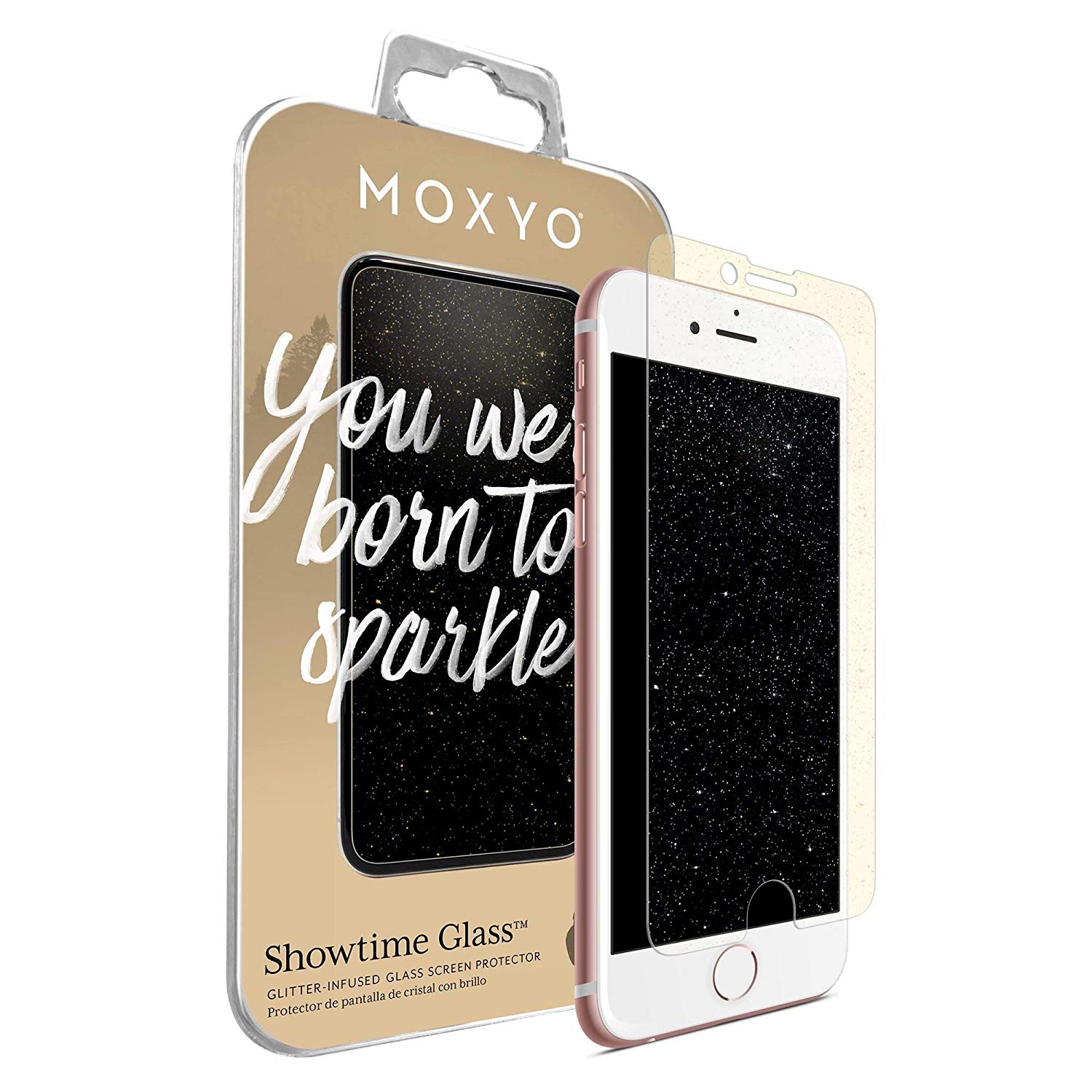 MOXYO iPhone 8 Plus Showtime Simli Cam Ekran Koruyucu (Gold) 28545