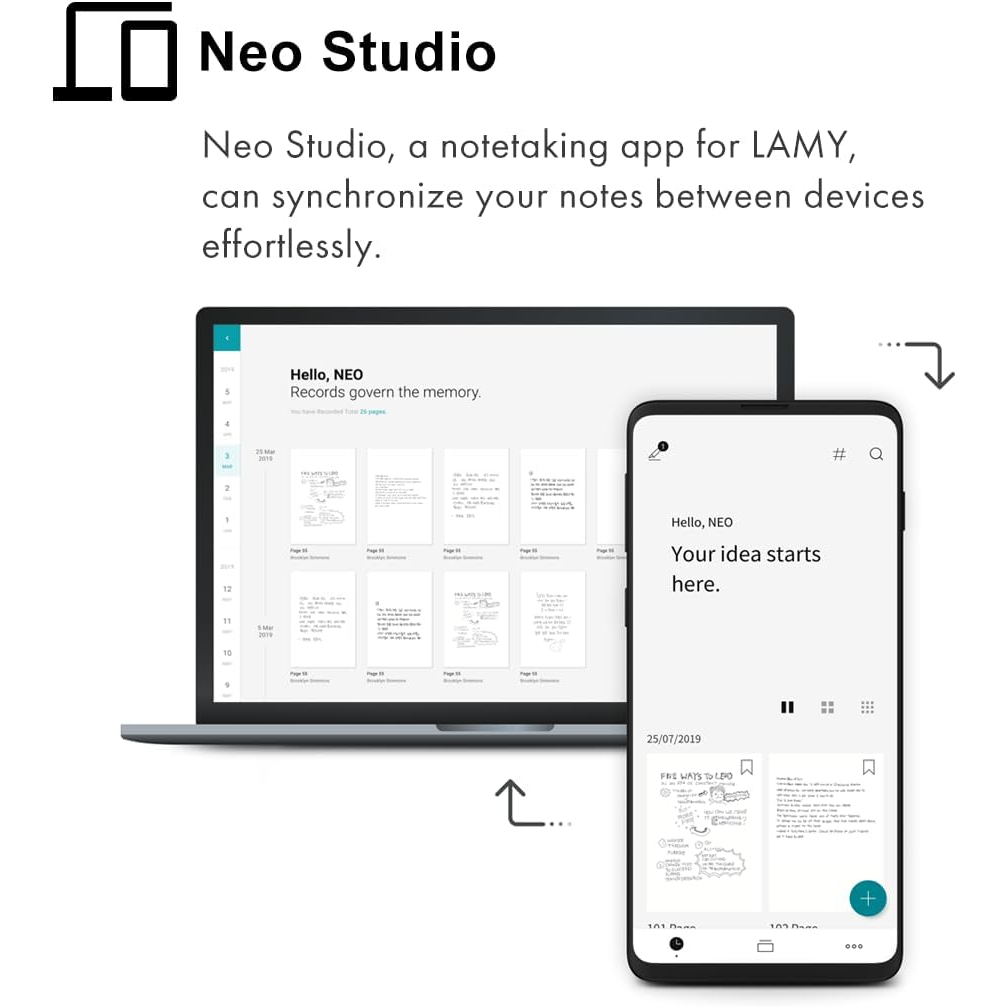 Neo Smartpen Lamy Safari All Black ncode Paketi 93576