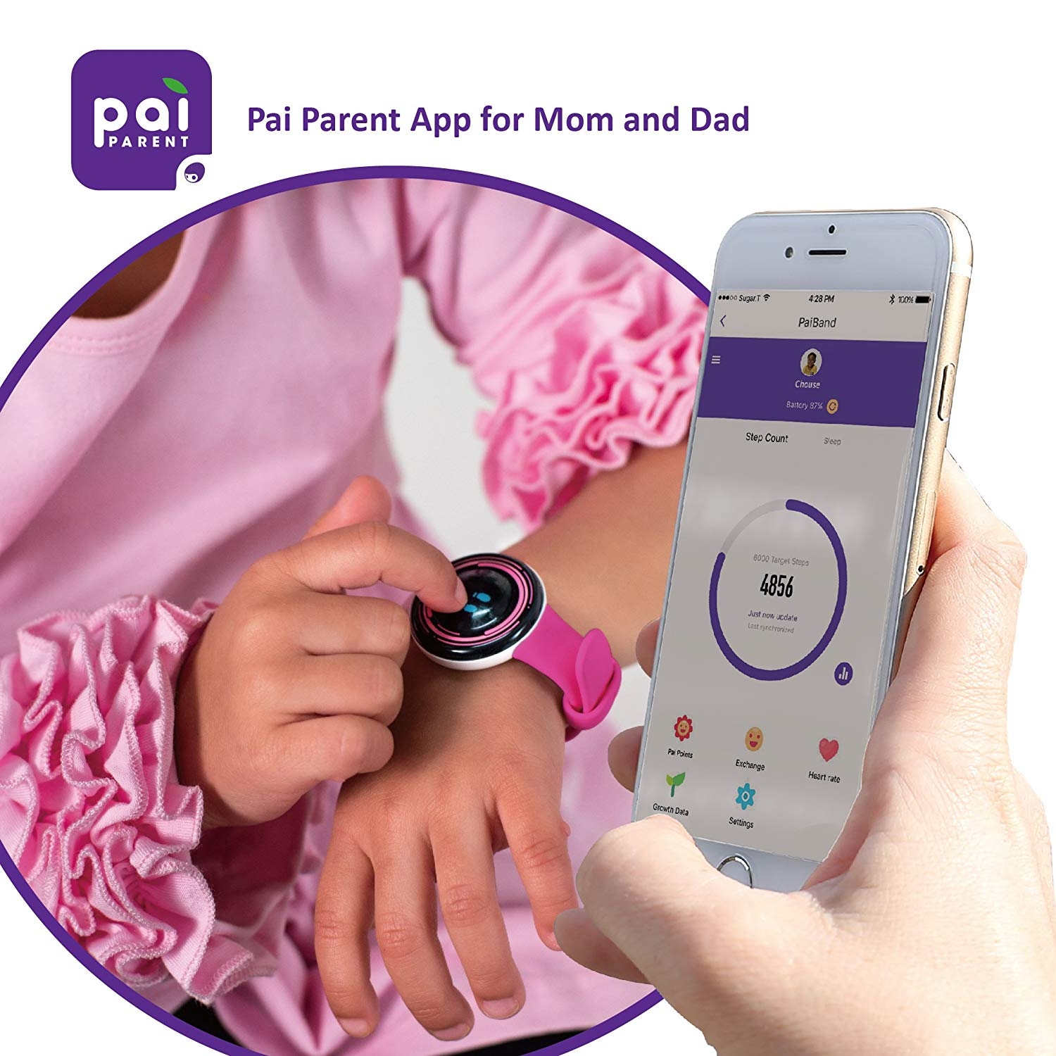 PAI Technology PaiBand Çocuklar İçin Akıllı Bileklik 8863