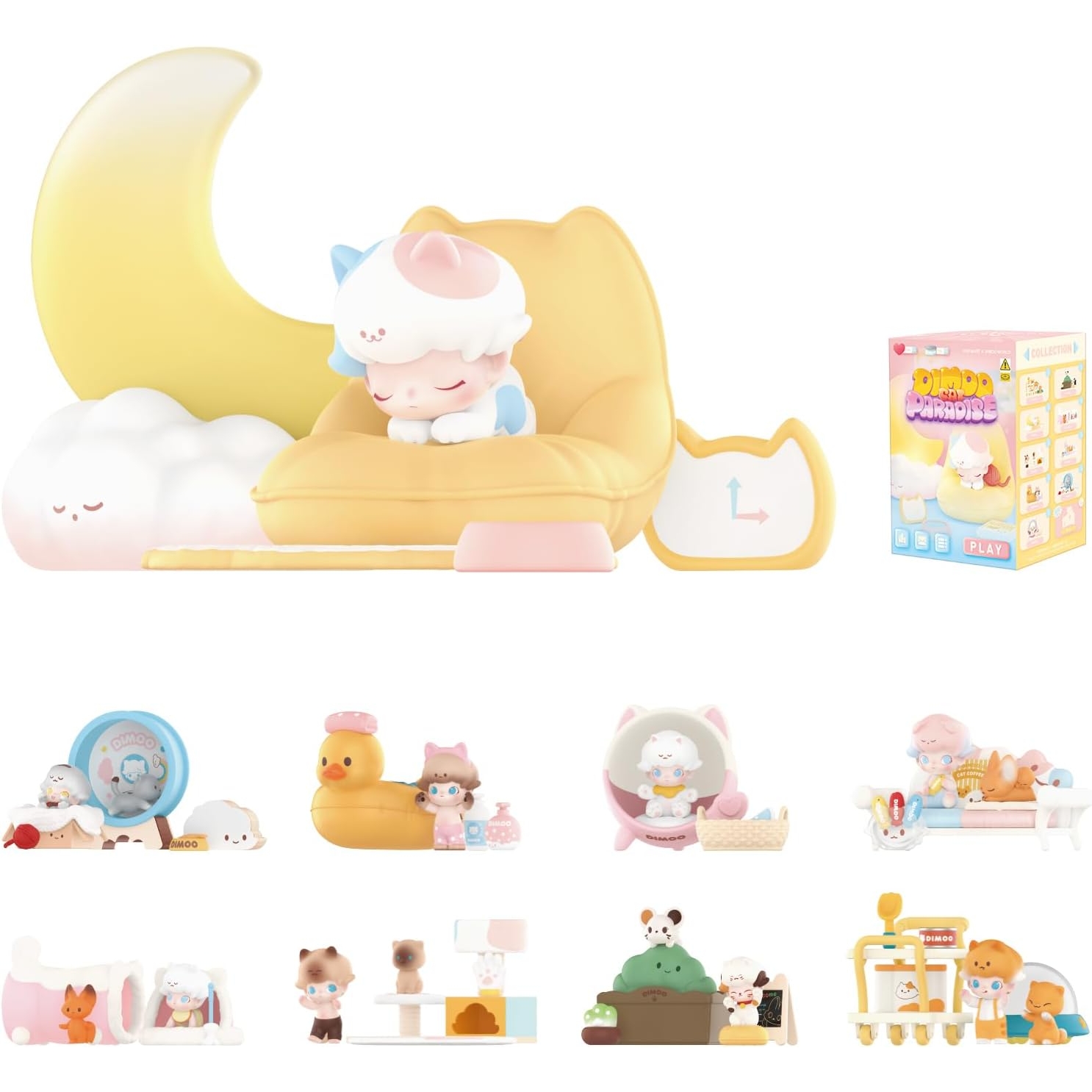 POP MART DIMOO Cat Paradise Aksiyon Figür(4 cm) 88249