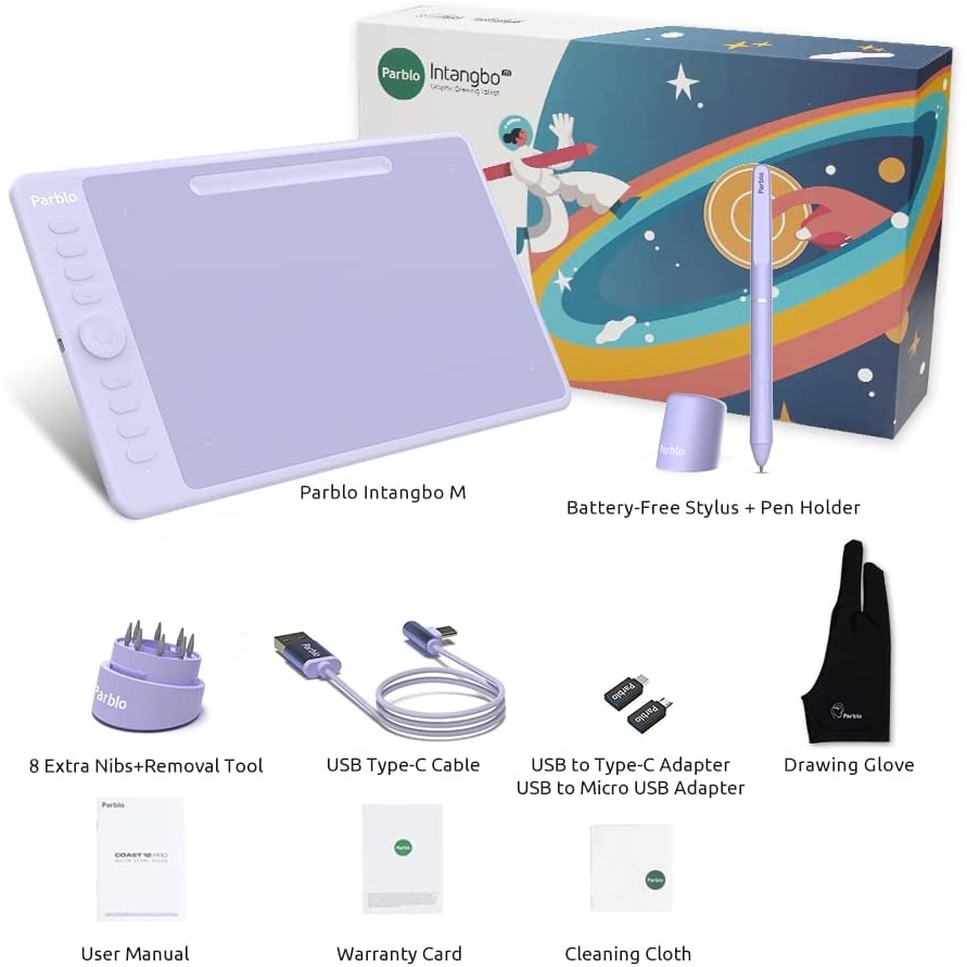 Parblo Intangbo Kablosuz Grafik Çizim Tableti 82512