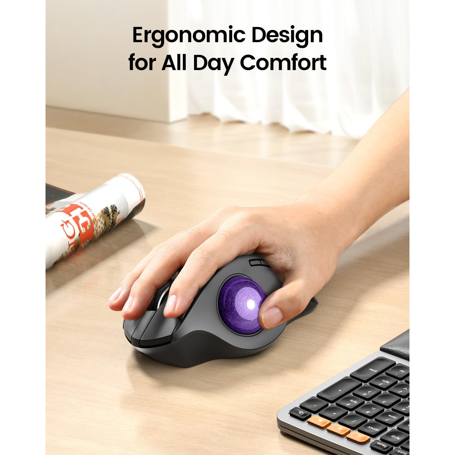 ProtoArc Bluetooth Vertical Trackball EM01 Mouse 94126