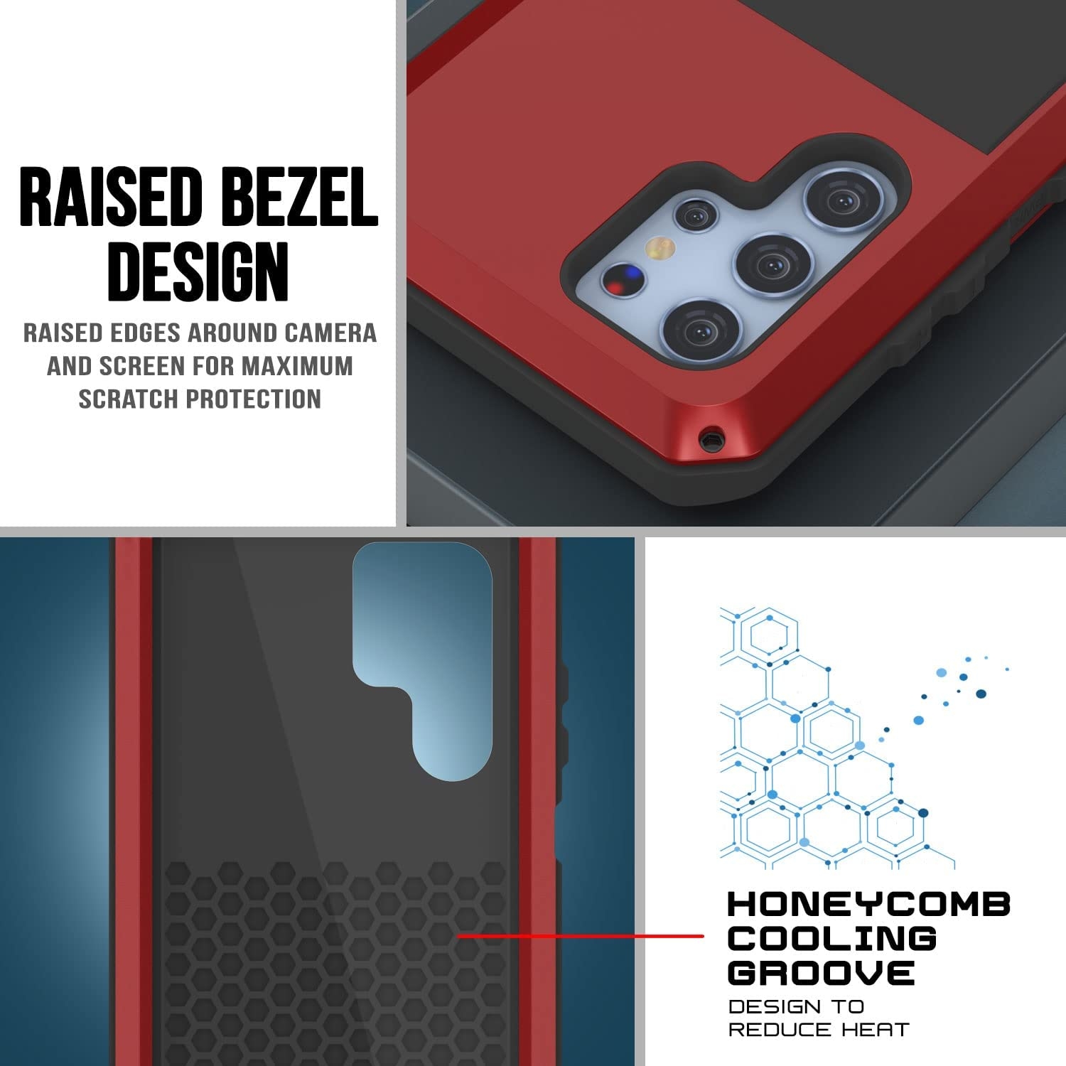 Punkcase Armor Serisi Galaxy S23 Ultra Darbeye Dayanıklı Kılıf (MIL-STD ...