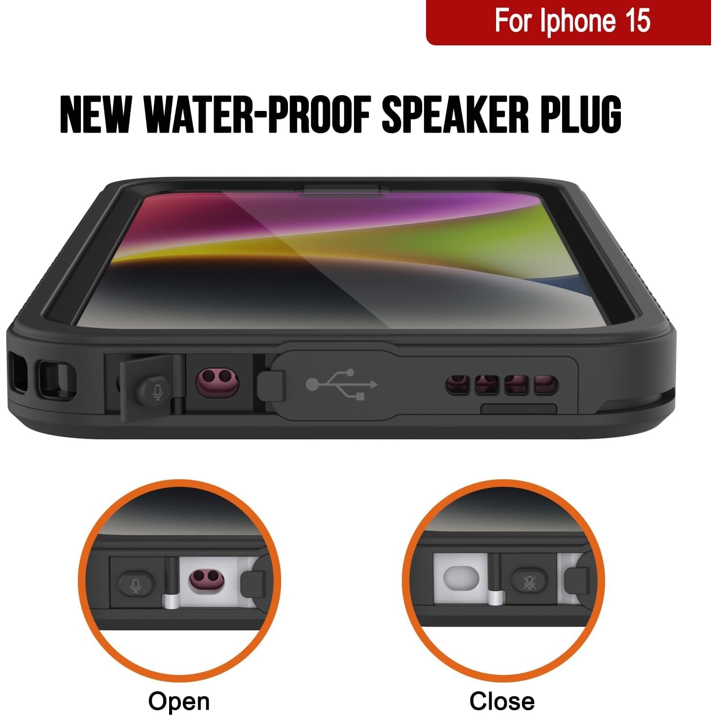 Punkcase Extreme Mag Serisi Apple iPhone 15 Su Geçirmez Kılıf 87817