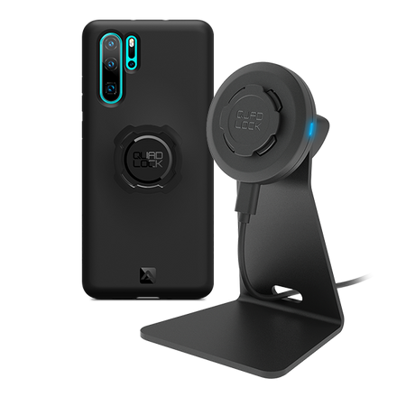 Quad Lock Huawei P30 Pro Kablosuz Şarj Aleti Ve Masa Standı Seti 65169