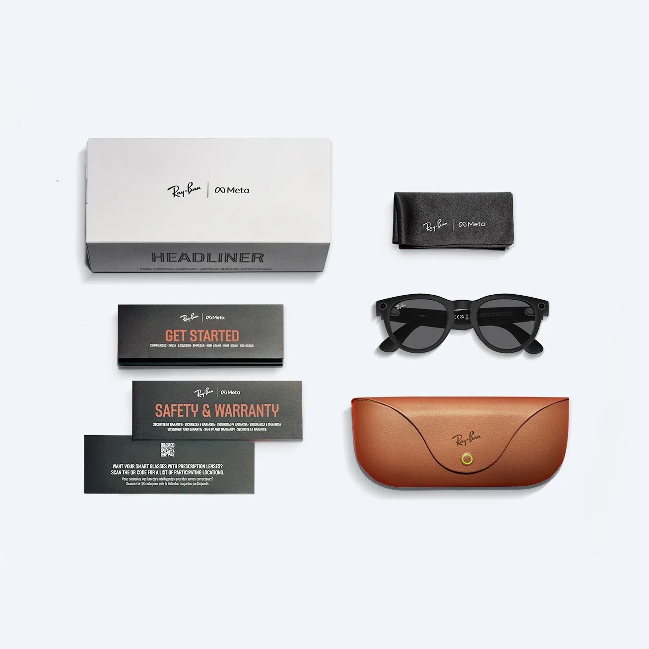 Ray-Ban Meta Headliner Akıllı Gözlük(Matte Black) 89221