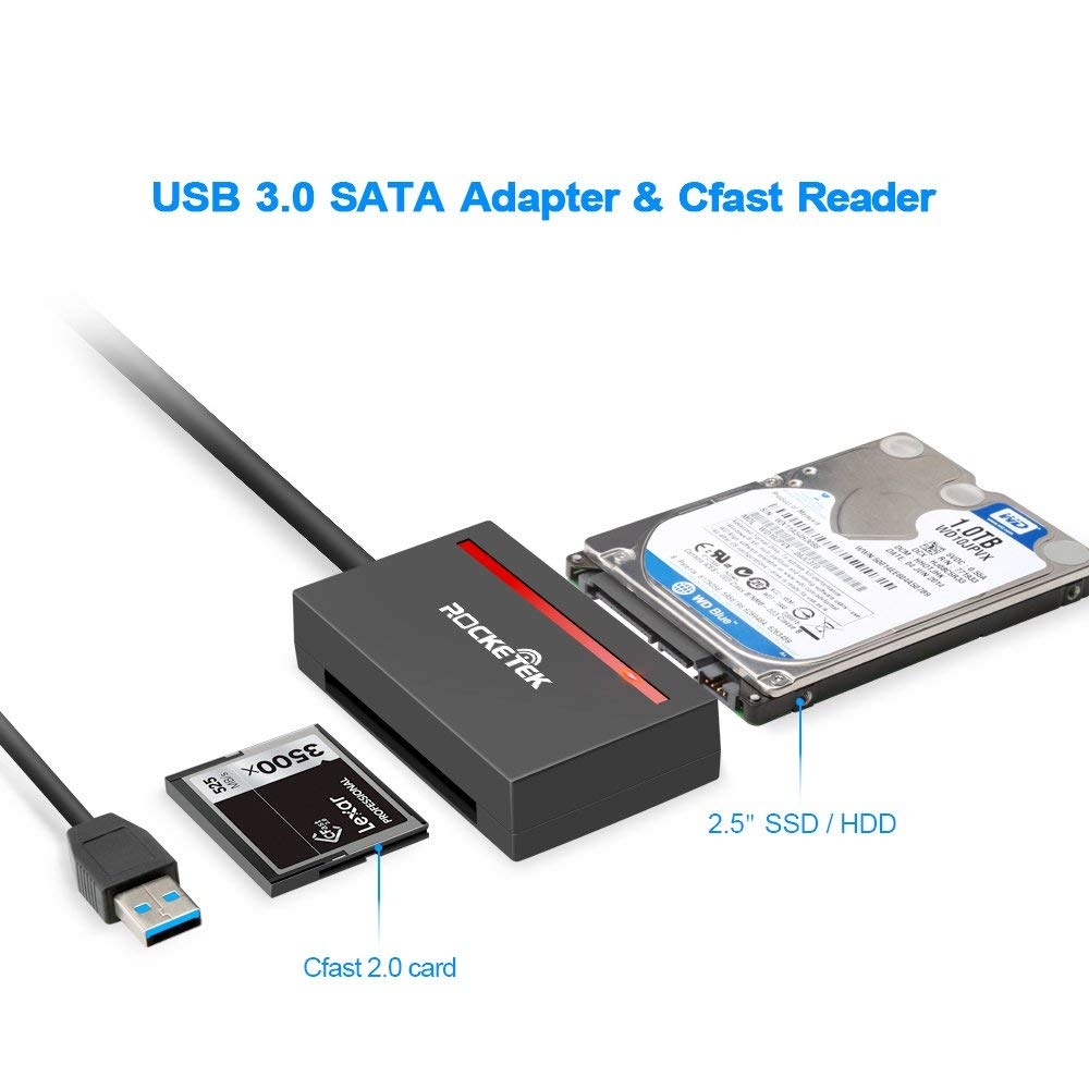 Rocketek CFast 2.0 Kart Okuyucu Ve Sata Adaptör Dönüştürücü 9583