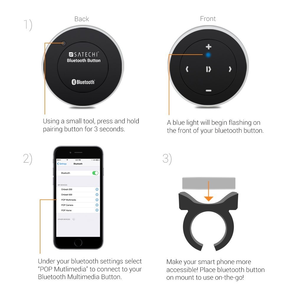 Satechi Bluetooth Media Buton 3671
