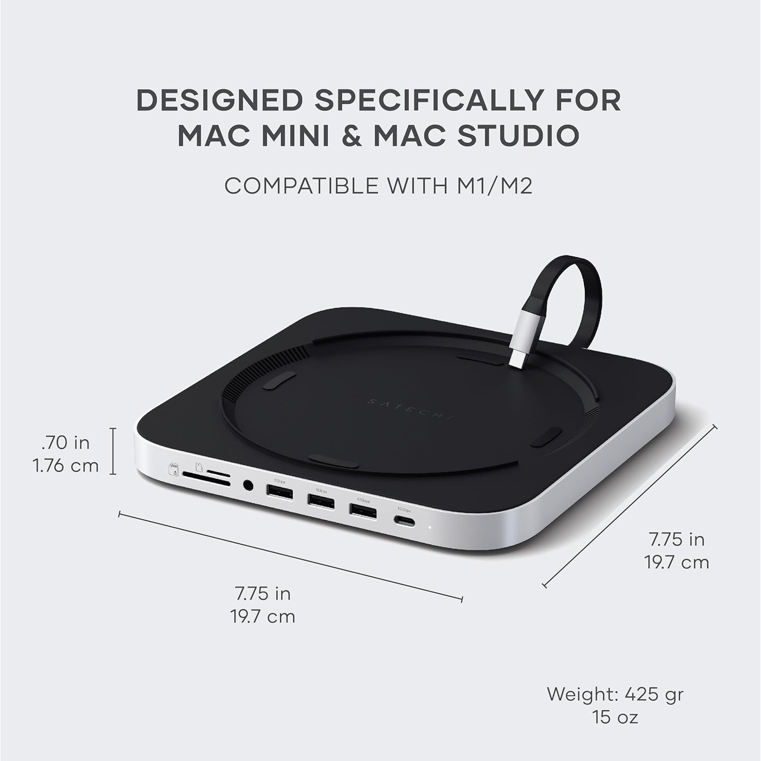 Satechi Mac Mini Hub ve Stand 90437