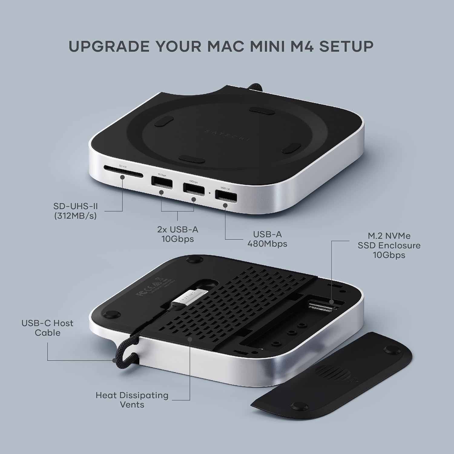 Satechi Mac Mini M4 Stand SSD Hub 95219