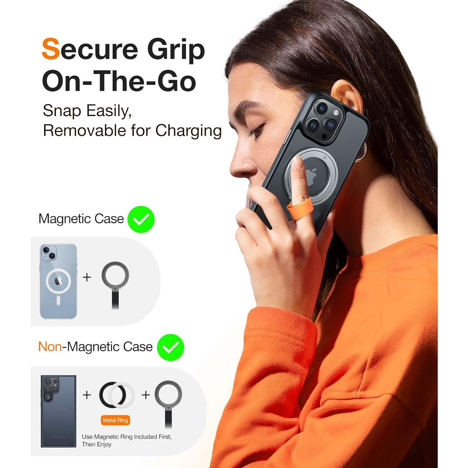 TORRAS Magsafe Uyumlu Manyetik Halka Telefon Tutucu 87981