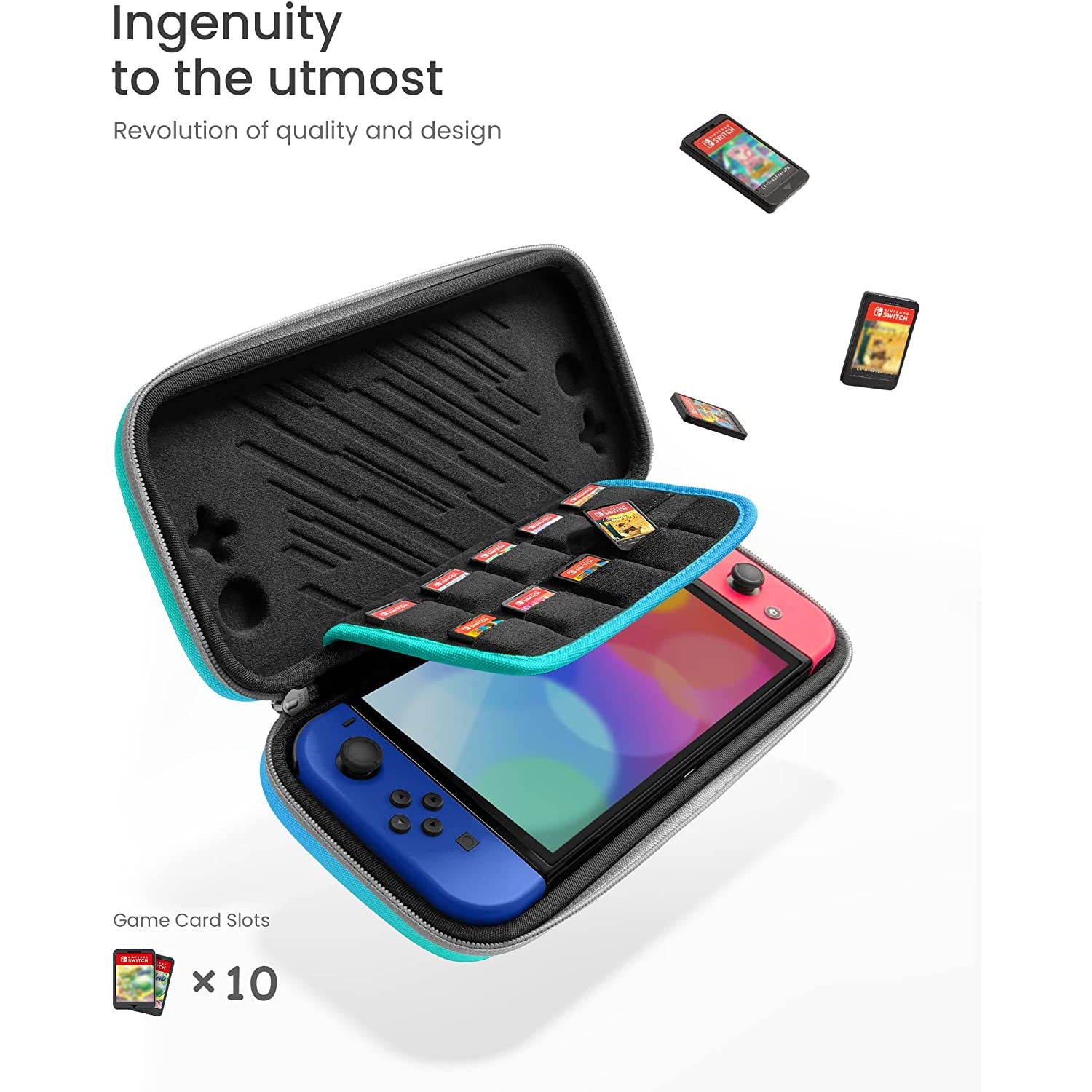 Tomtoc Slim Nintendo Switch/OLED Uyumlu Koruyucu Taşıma Çantası 86208