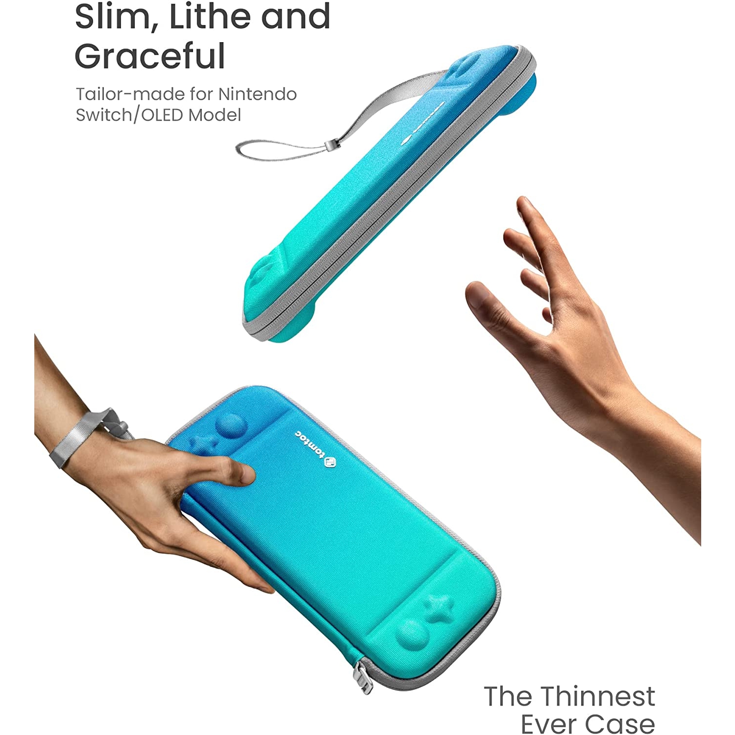 Tomtoc Slim Nintendo Switch/OLED Uyumlu Koruyucu Taşıma Çantası 86208