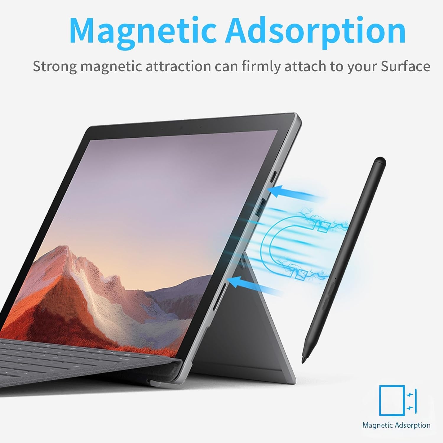 iafer Microsoft Surface Uyumlu Stylus Kalem (Siyah) 89204